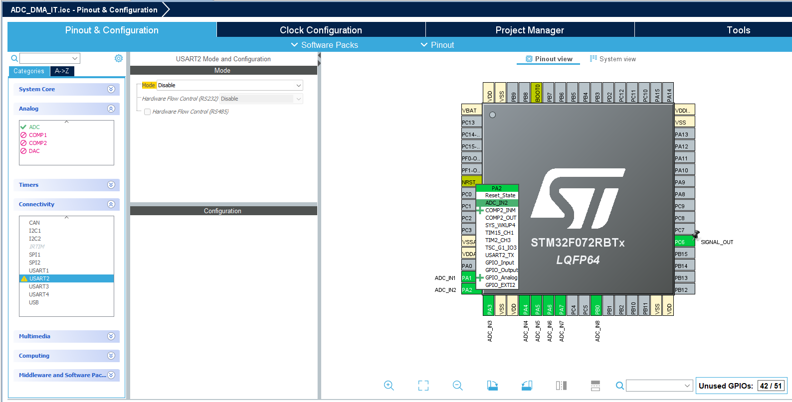 Solved: STM32F072RB ADC DMA 8 Channels - STMicroelectronics Community