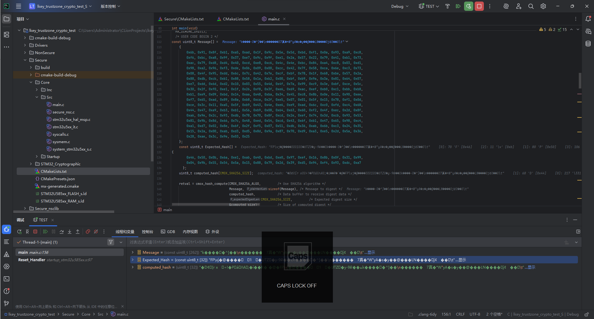 STM32U5 + TrustZone enabled, mbedTLS and X-CUBE-CR... - STMicroelectronics Community
