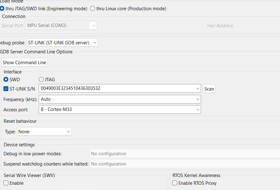 Solved: Cortex M33 not detecting in STM32MP257F-DK using S... - STMicroelectronics Community