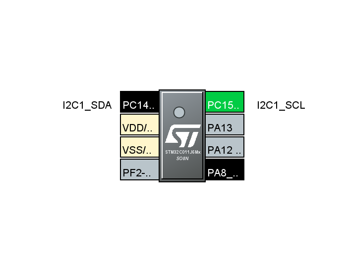 Solved: Alternate pin for I2C1_SCL on STM32C011J6Mx SO8N - STMicroelectronics Community