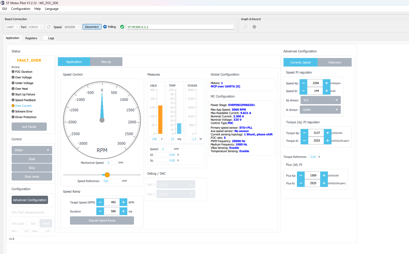 Over Current Error On Evspin32f0602s1 Running In F Stmicroelectronics Community