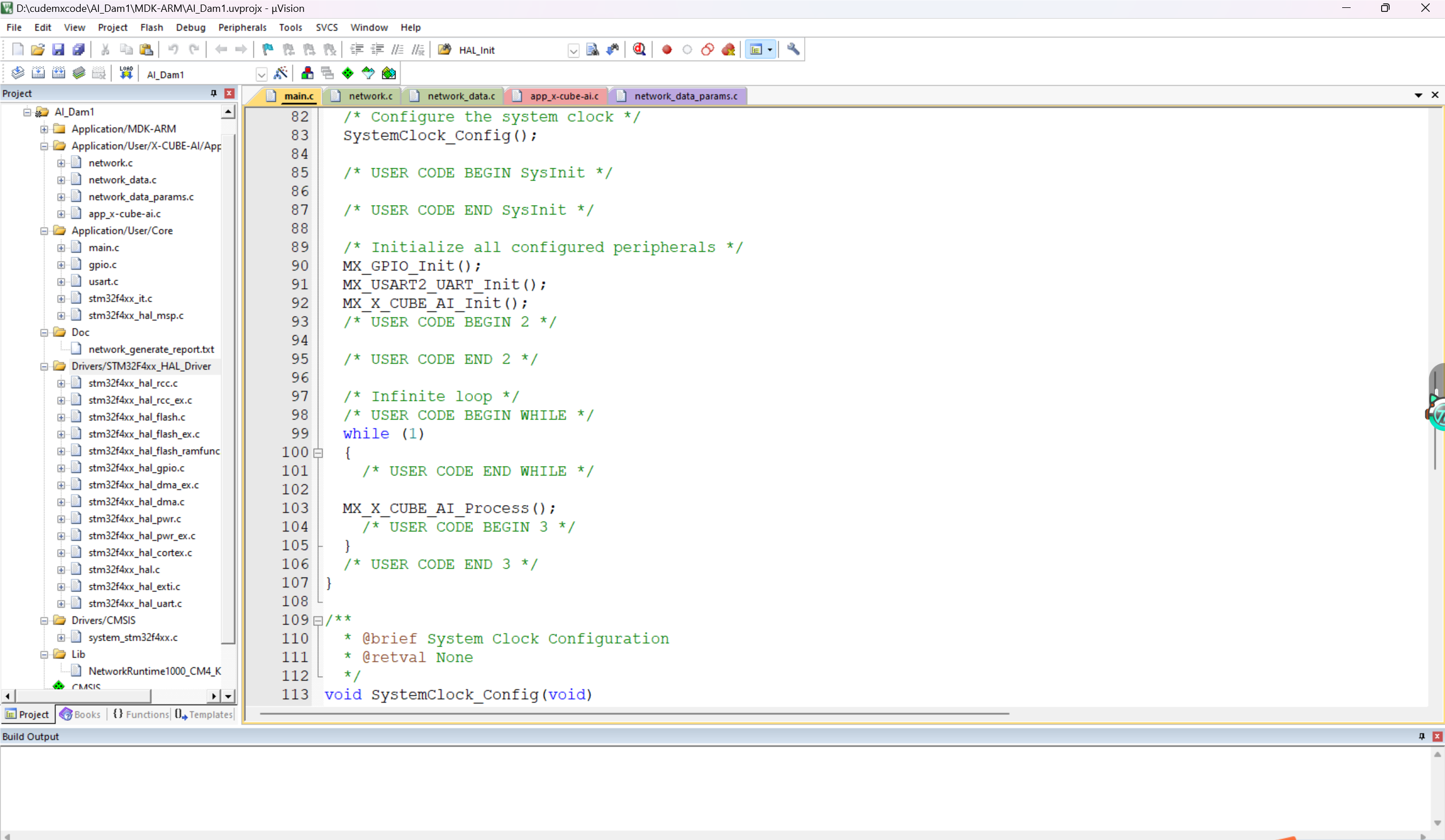 How to use a project with STM32CubeAI? - STMicroelectronics Community