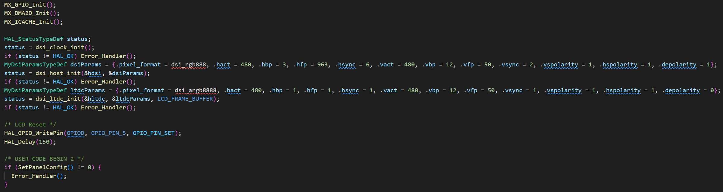 MIPI-DSI on STM32U5G9 - how to get started? - STMicroelectronics Community