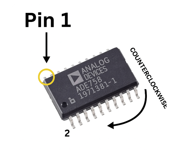 Solved: Where is pin 1? - STMicroelectronics Community