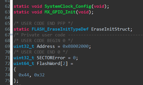 Solved: hard fault during flash programing - STMicroelectronics Community