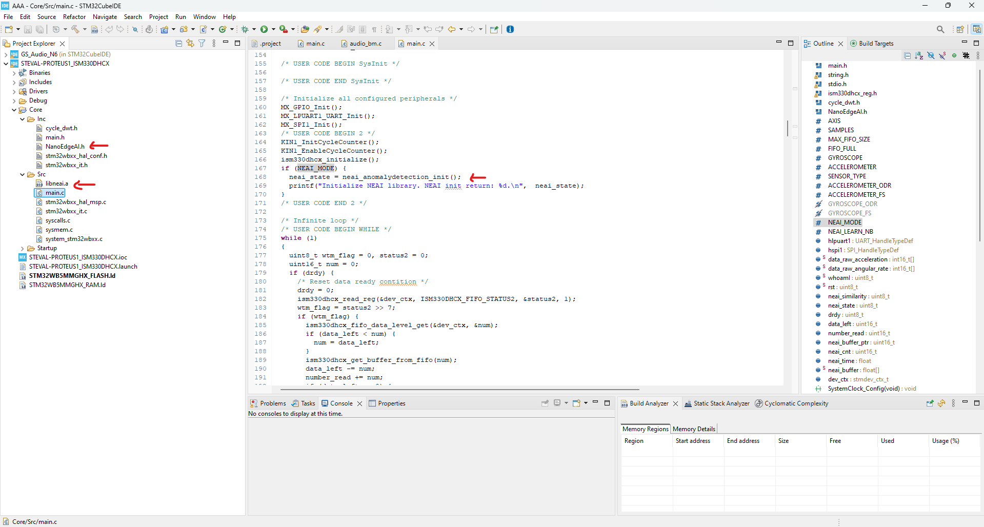 Solved: STEVAL-PROTEUS1 Data Acquisition Issue with NanoEd... - STMicroelectronics Community