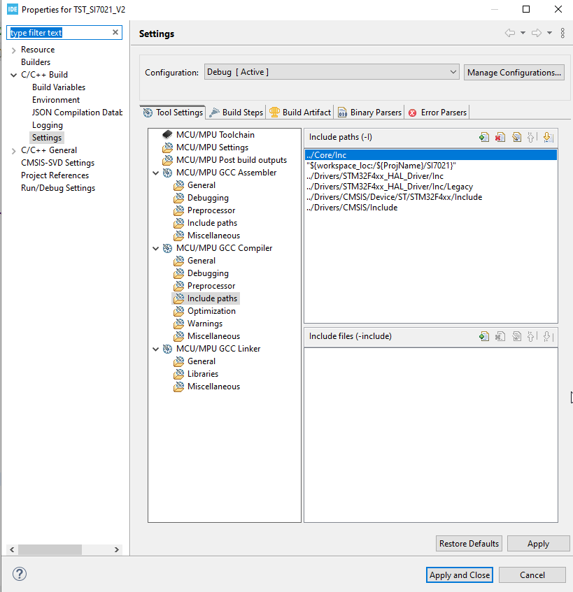 Solved: How to include a downloaded library into STM32Cube... - STMicroelectronics Community
