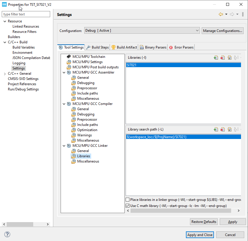 Solved: How to include a downloaded library into STM32Cube... - STMicroelectronics Community
