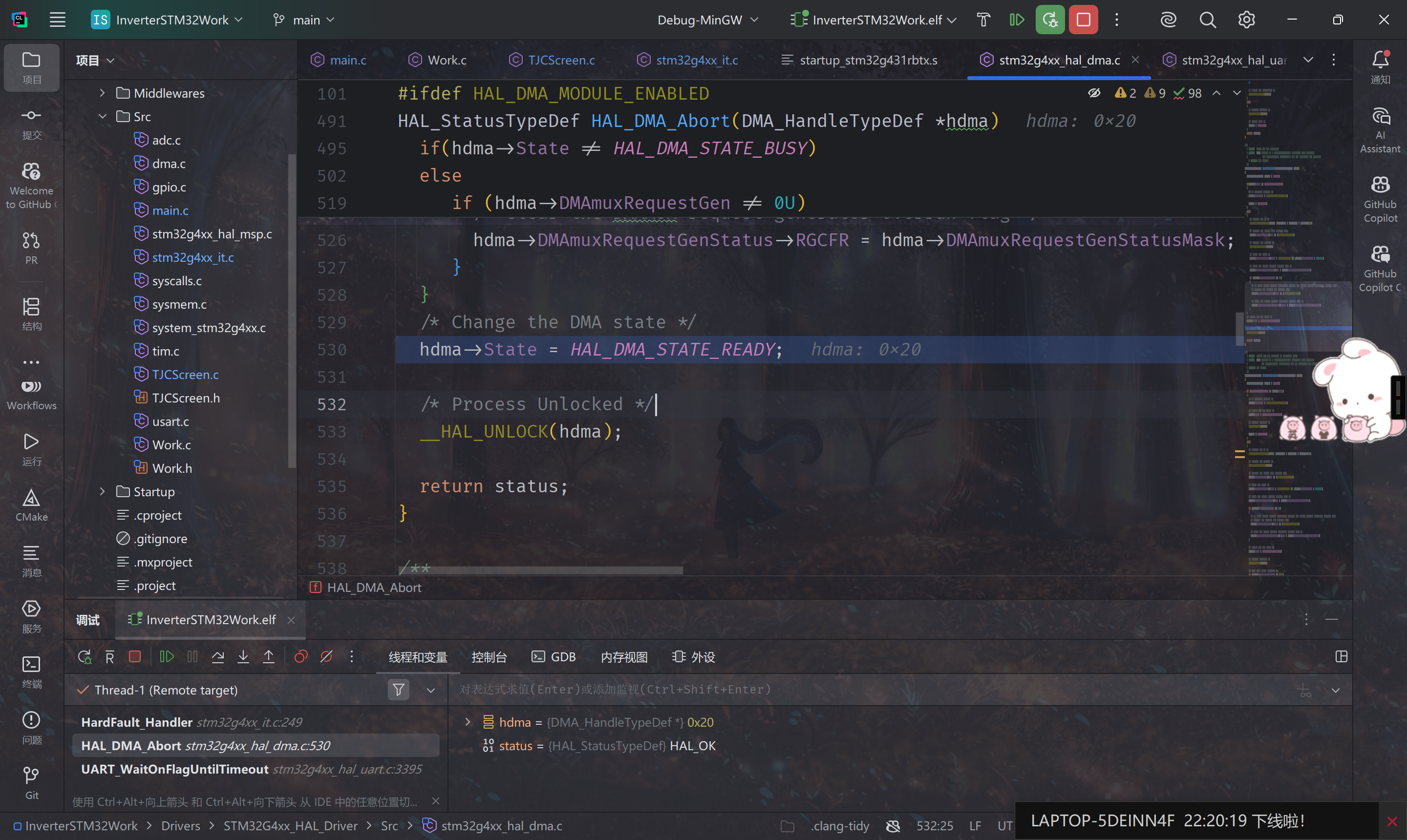 Solved: The program enters HardFault _ Handler, but no val... - STMicroelectronics Community