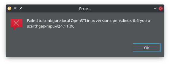 Solved Cubeide Openstlinux Sdk Manager No Sdks Available Stmicroelectronics Community