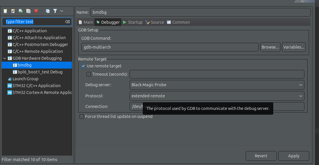 Solved Blackmagic Debug Probe In Stm32cubeide Stmicroelectronics Community