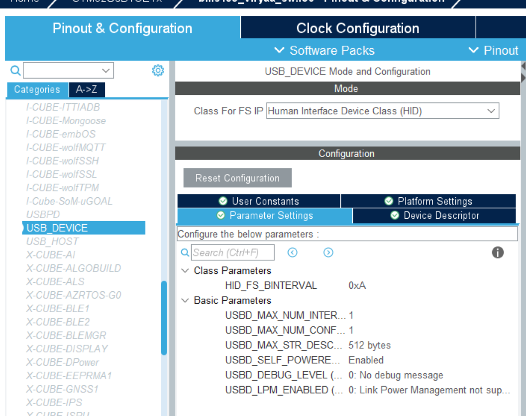 Stm32g0b1 Usb Custom Hid Stmicroelectronics Community