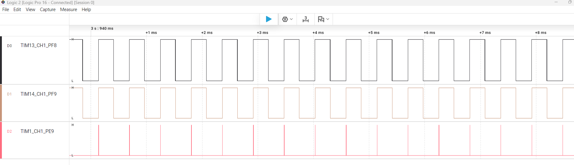 TIM13 and TIM14 PWM output issues STM32H562 - STMicroelectronics Community