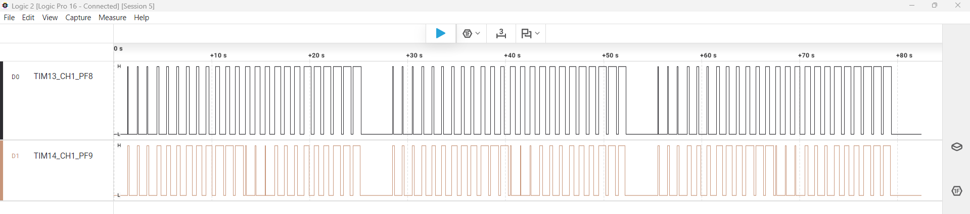 TIM13 and TIM14 PWM output issues STM32H562 - STMicroelectronics Community