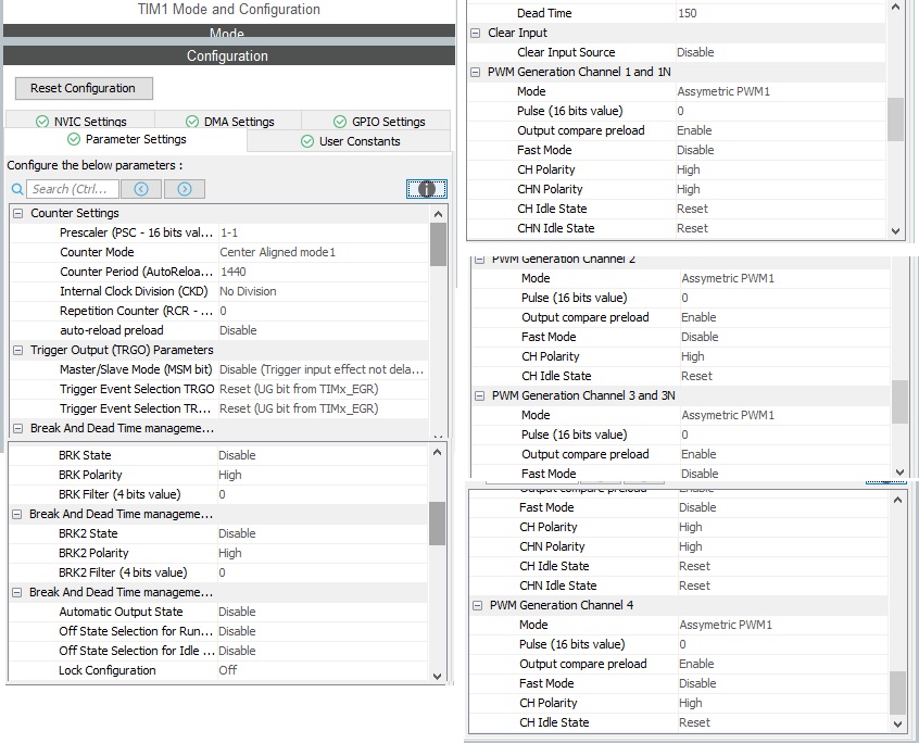 Solved: Cannot Update TIM1 CCR2 for Phase Shift PWM - STMicroelectronics Community