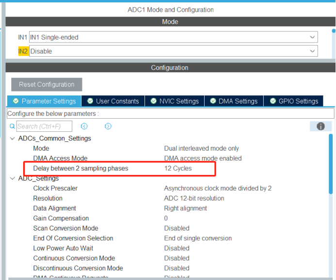 Solved: How to configure "Delay between 2 sampling phases"... - STMicroelectronics Community