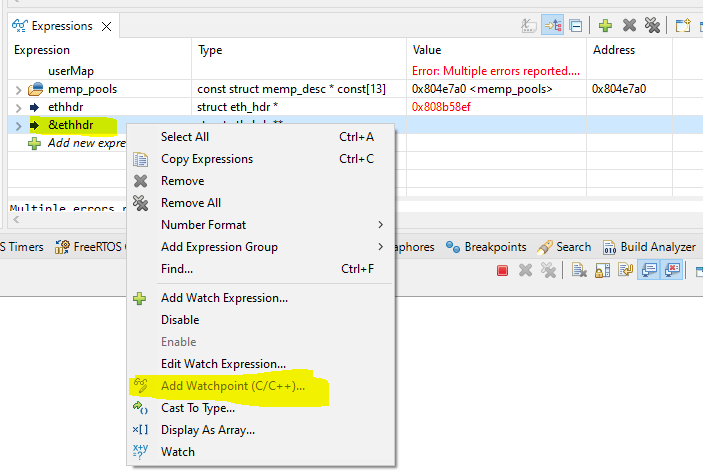 HardFault_Handler when enable LWIP and touchgfx - STMicroelectronics Community