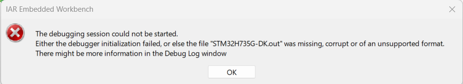 Import Touchgfx project to IAR, it can not work - STMicroelectronics Community