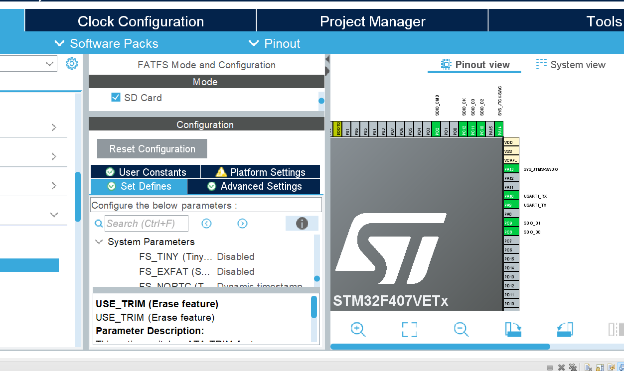 SD card on STM32F407VET6 Black board Project - STMicroelectronics Community