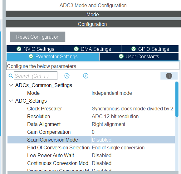 Solved: ADC just giving raw value of 4095 on all channels - STMicroelectronics Community