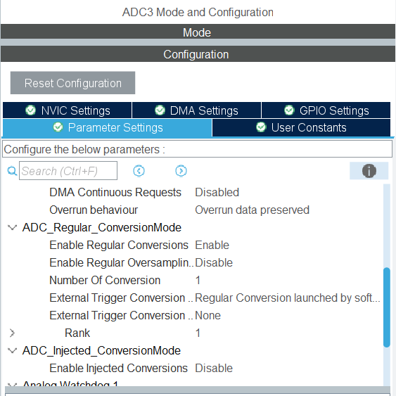 Solved: ADC just giving raw value of 4095 on all channels - STMicroelectronics Community