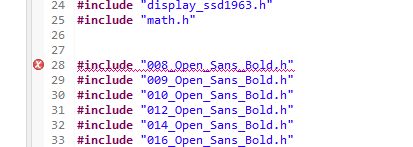 Changed target MCU, now can't find header file - STMicroelectronics Community