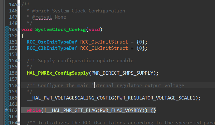 STM32-H755ZI system clock configuration error with... - STMicroelectronics Community