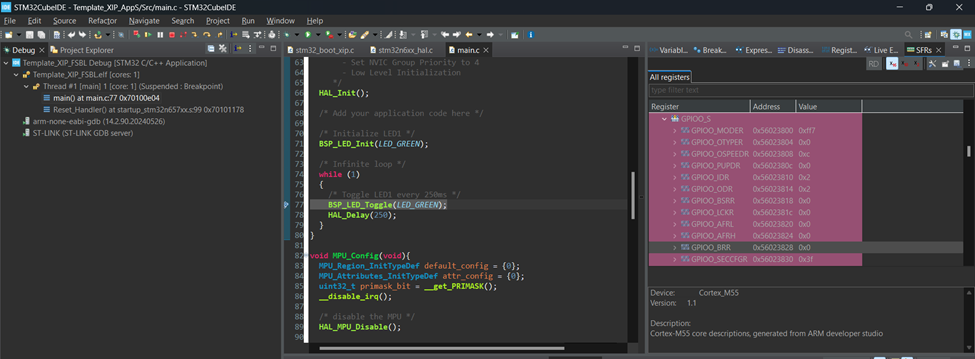How to debug STM32N6 using STM32CubeIDE - STMicroelectronics Community