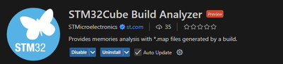 Solved: stm32cube build analyzer not working on vscode - STMicroelectronics Community