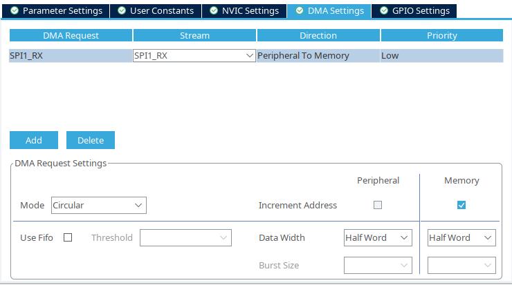 Solved: I2S + DMA configuration - STMicroelectronics Community