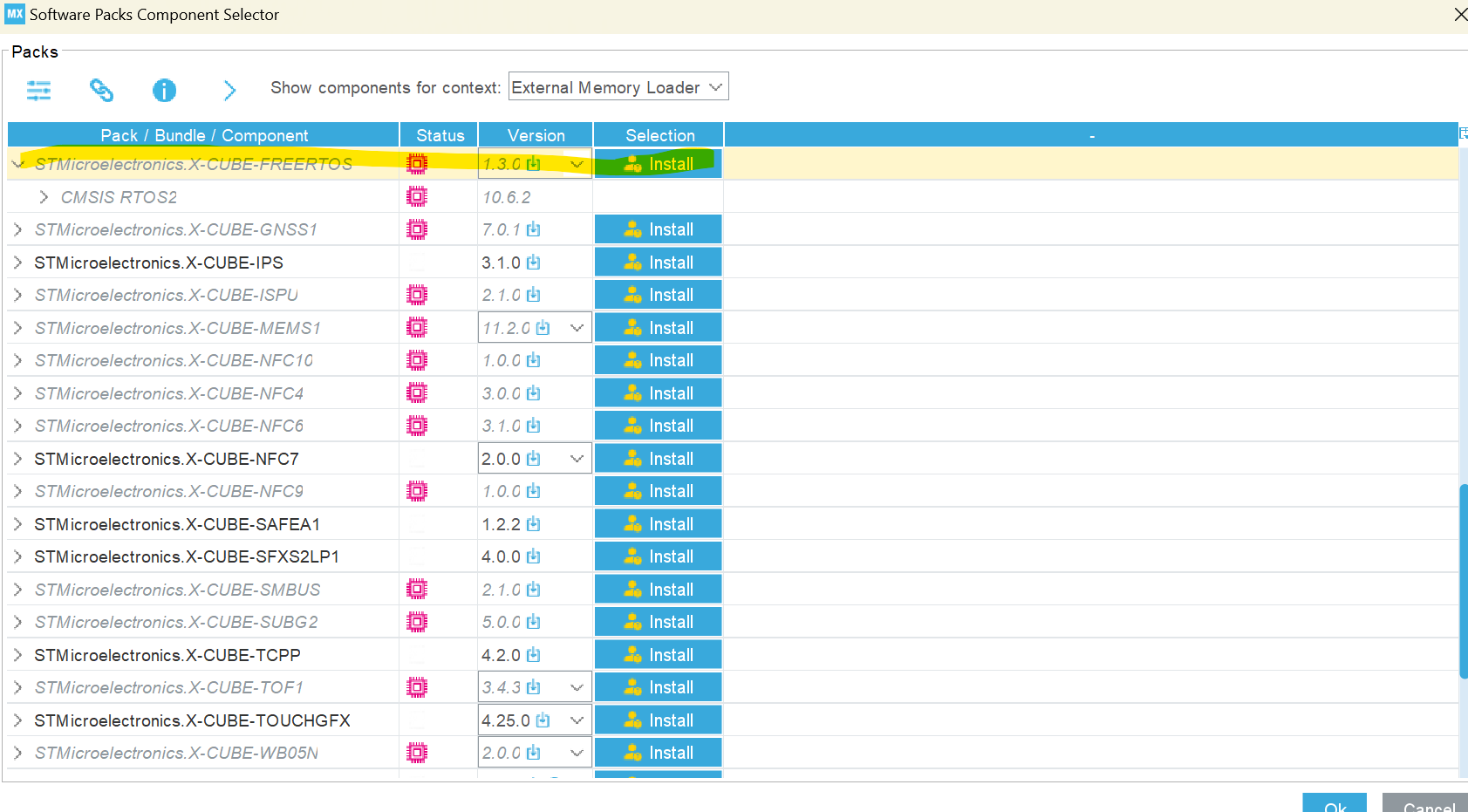 FreeRTOS on STM32N6570-DK and MX Cube Integration - STMicroelectronics Community