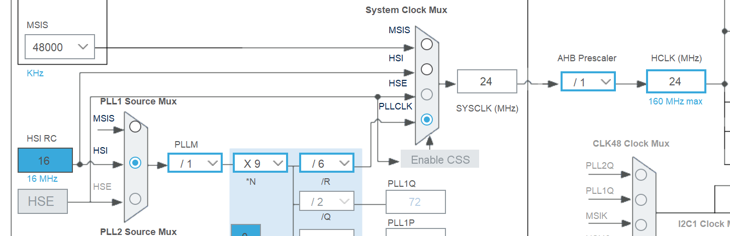 Solved: HSI16 and sysclock configuration using Cube - STMicroelectronics Community
