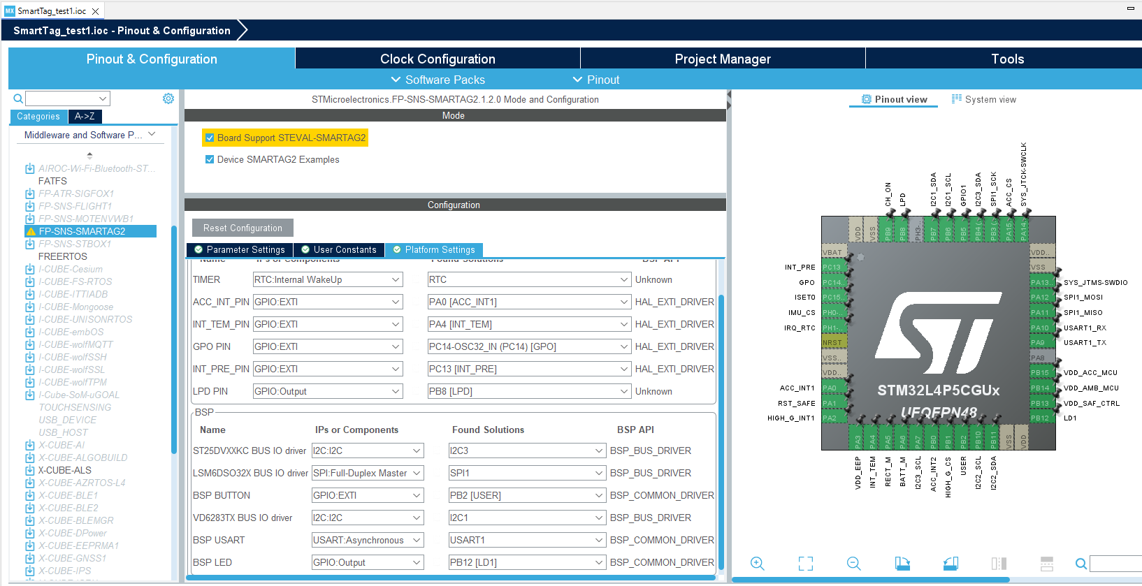 Solved: STEVAL-SMARTAG2 problems with creating new project - STMicroelectronics Community