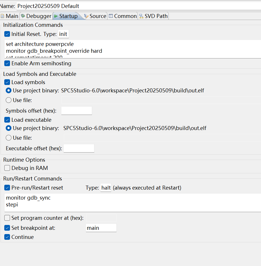 Solved: debug spc58nh with stellarlink by using spc5studio - STMicroelectronics Community