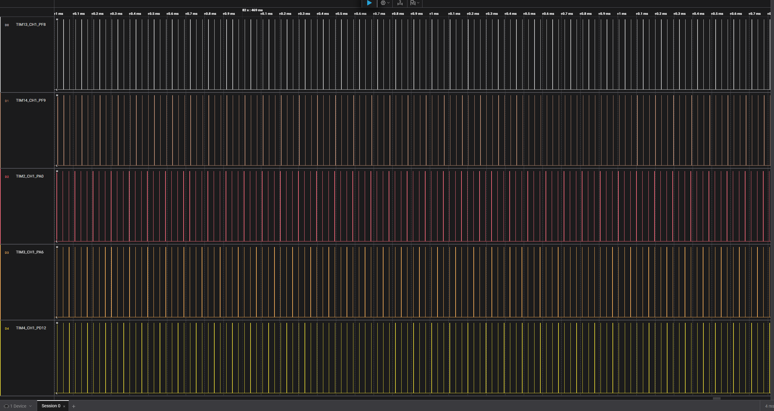 TIM13 and TIM14 PWM output issues STM32H562 - STMicroelectronics Community