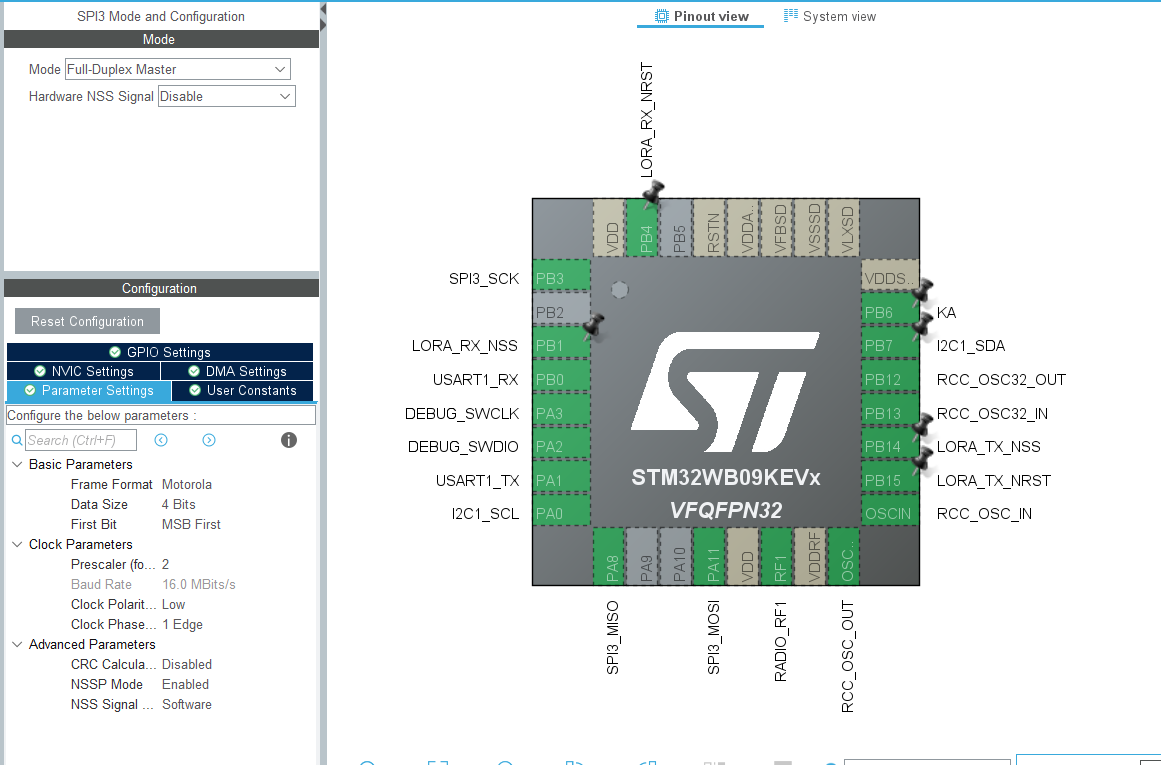 Solved: STM32WB09 Nucleo SPI clock problem - STMicroelectronics Community