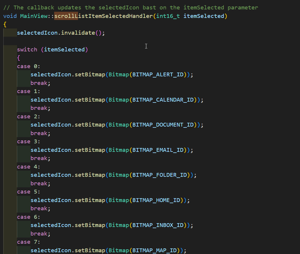 Touch detection in scrollist item. - STMicroelectronics Community