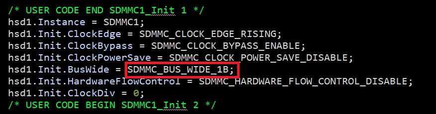 Solved: Running SDIO 4BIT wide mode - STMicroelectronics Community
