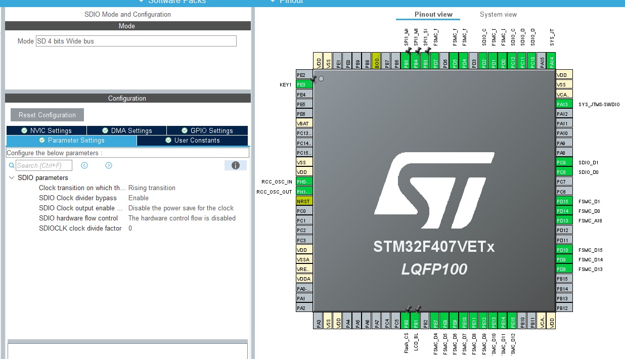 Solved: Running SDIO 4BIT wide mode - STMicroelectronics Community