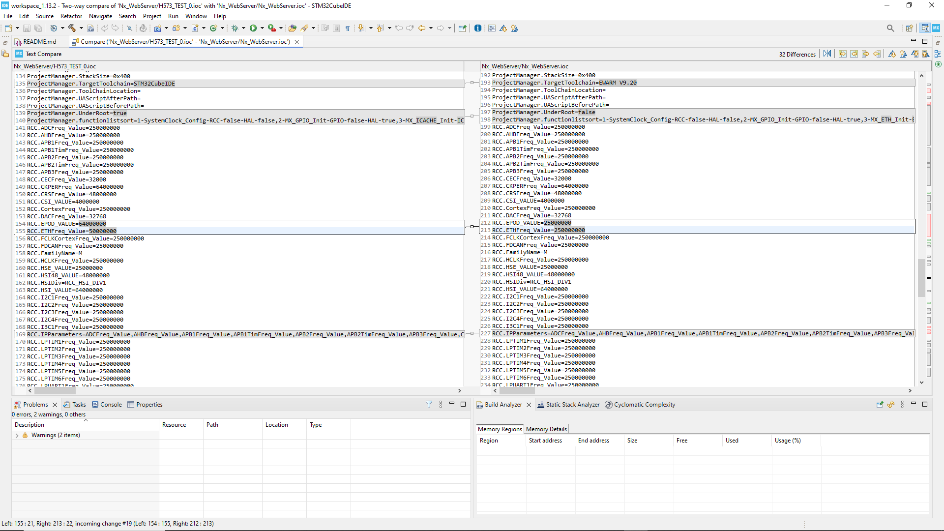 Solved: STM32H573: Ethernet - HAL_ETH_Init returns error. - STMicroelectronics Community