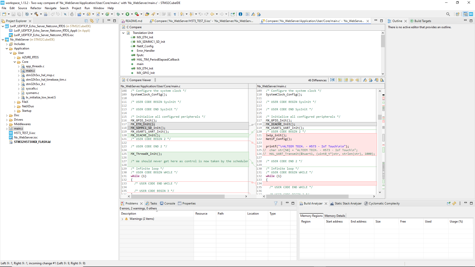 Solved: STM32H573: Ethernet - HAL_ETH_Init returns error. - STMicroelectronics Community