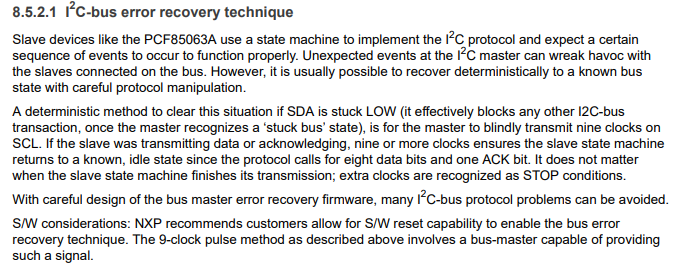 I2C SCL and SDA low when reading PCF85063 register... - STMicroelectronics Community