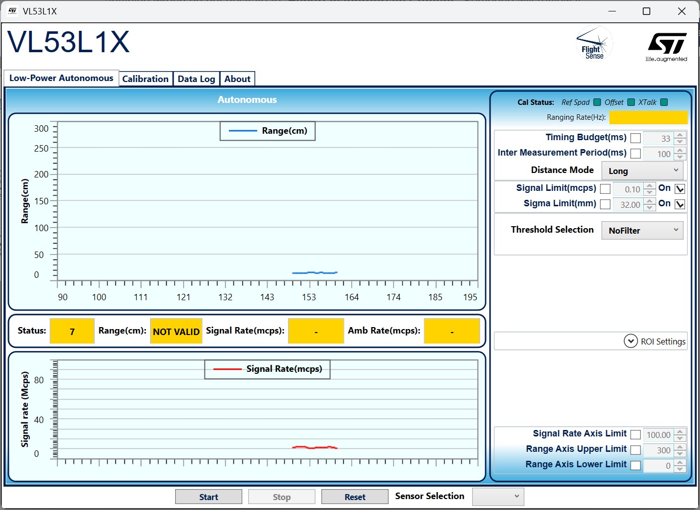 Solved: VL53L1X Low Range issue - STMicroelectronics Community