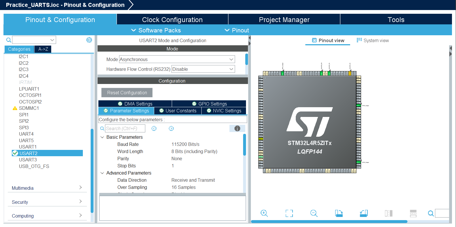 Solved: Unable to use print anything on teraterm using UAR... - STMicroelectronics Community