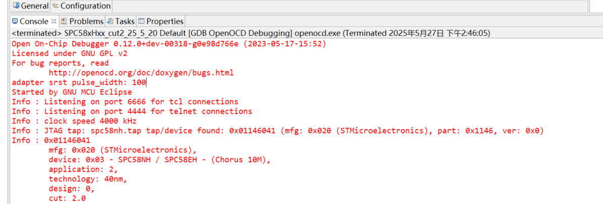 Solved: debug spc58nh with stellarlink by using spc5studio - STMicroelectronics Community