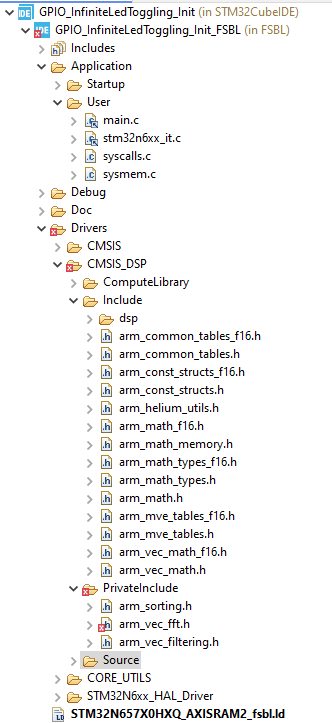 Solved: NUCLEO-N657 CMSIS-DSP arm_vec_fft.h build error of... - STMicroelectronics Community