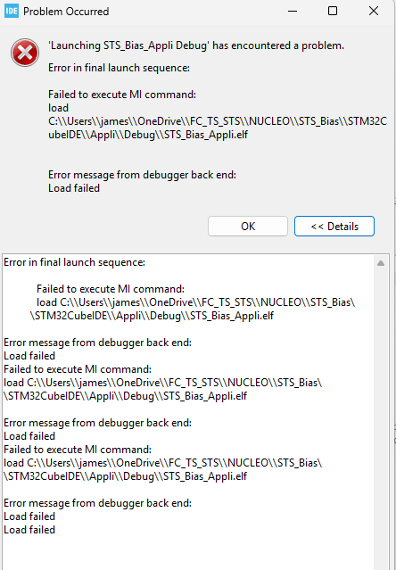 STM32H7 with DTCM of 192K getting elf load problem... - STMicroelectronics Community