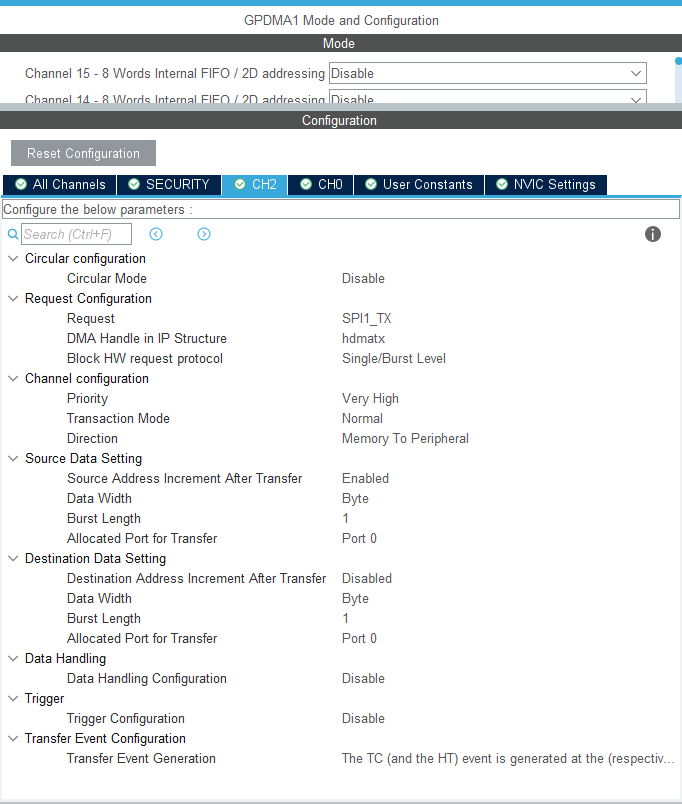 Problem with STM32U5G9 SPI DMA transfers - STMicroelectronics Community