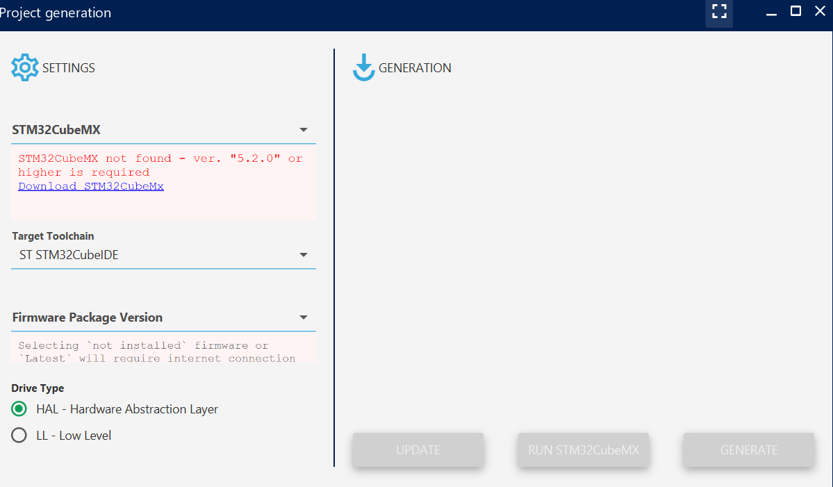 How to configure the NUCLEO-G431RB connected to an ...