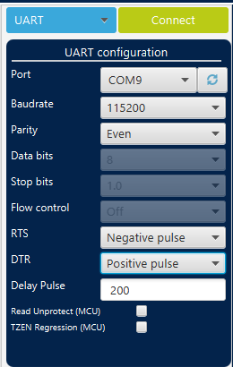 Solved: Error 'Invalid Delay value' when connect using UAR... - STMicroelectronics Community